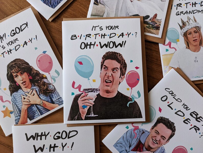 Joey Birthday Card Funny Friends Card Friends TV Show Card | Etsy