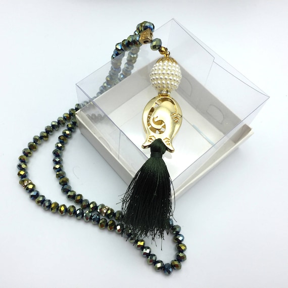 Tasbih 99 Beads Crystal Tasbih Pearl Tasbeeh Silver Crystal | Etsy