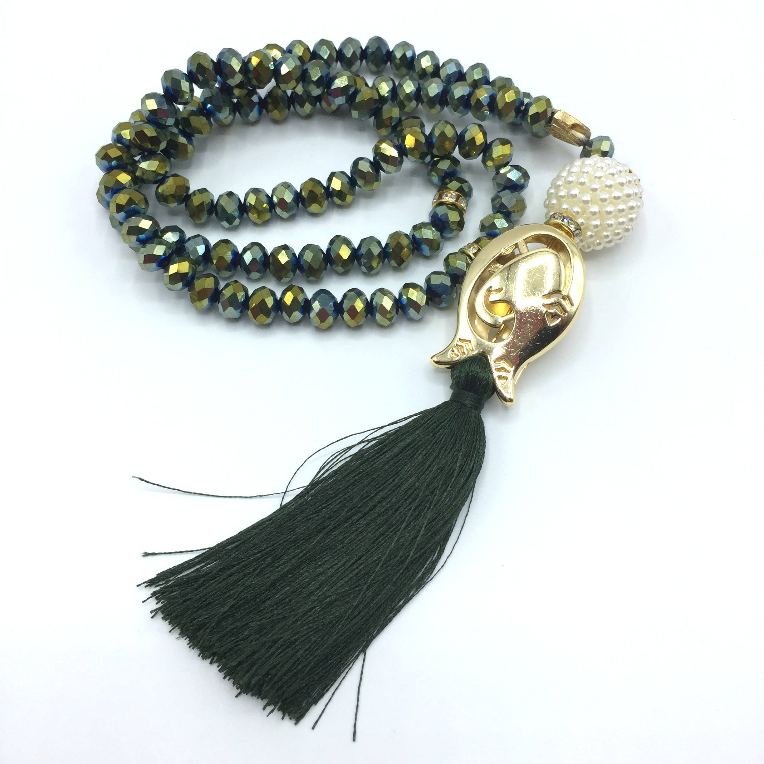 Crystal Tasbih, Misbaha, Islamic Prayer Beads, 99 Beads, Crystal ...