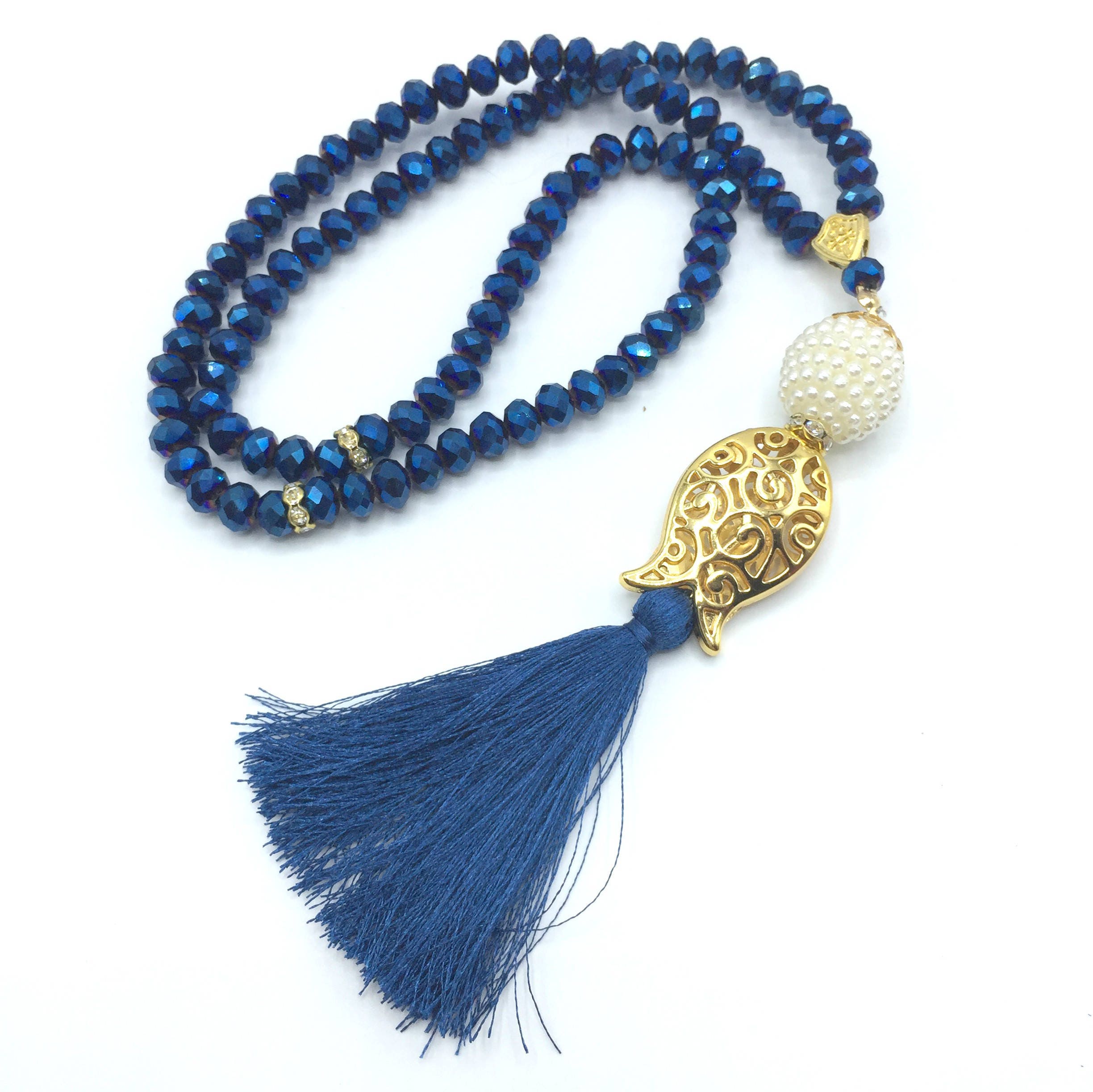 Crystal Tasbih, Misbaha, Islamic Prayer Beads, 99 Beads, Crystal ...