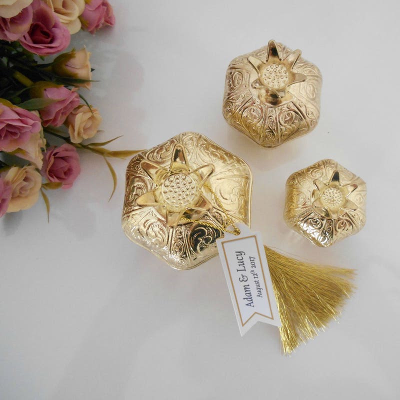 Gold Favor Box - Etsy