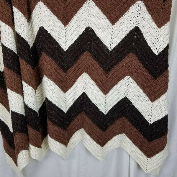 70s Chevron Afghan - Etsy