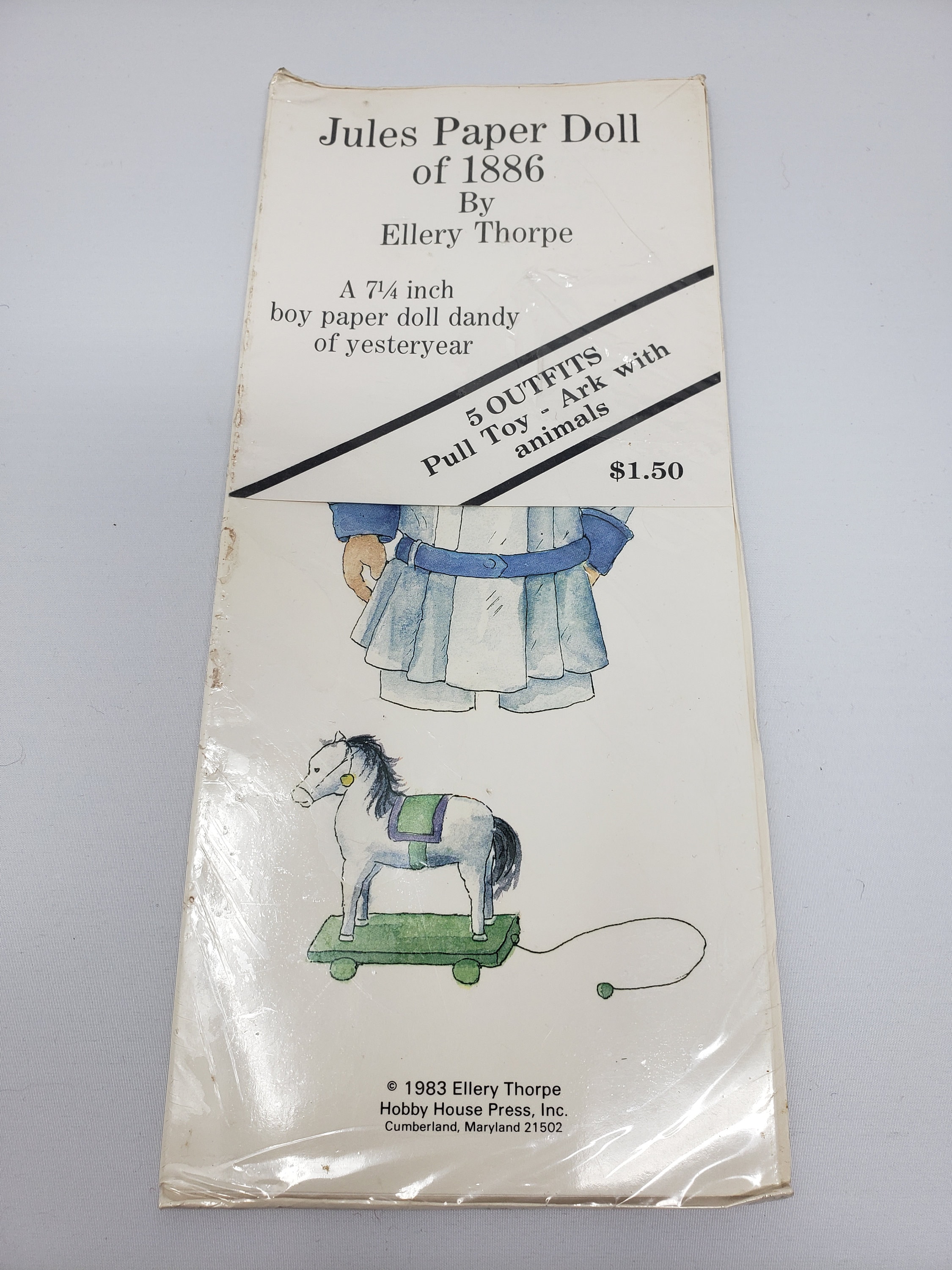 Vintage Jules Boy Paper Doll of 1886 by Ellery Thorpe - Kit Includes 5 ...