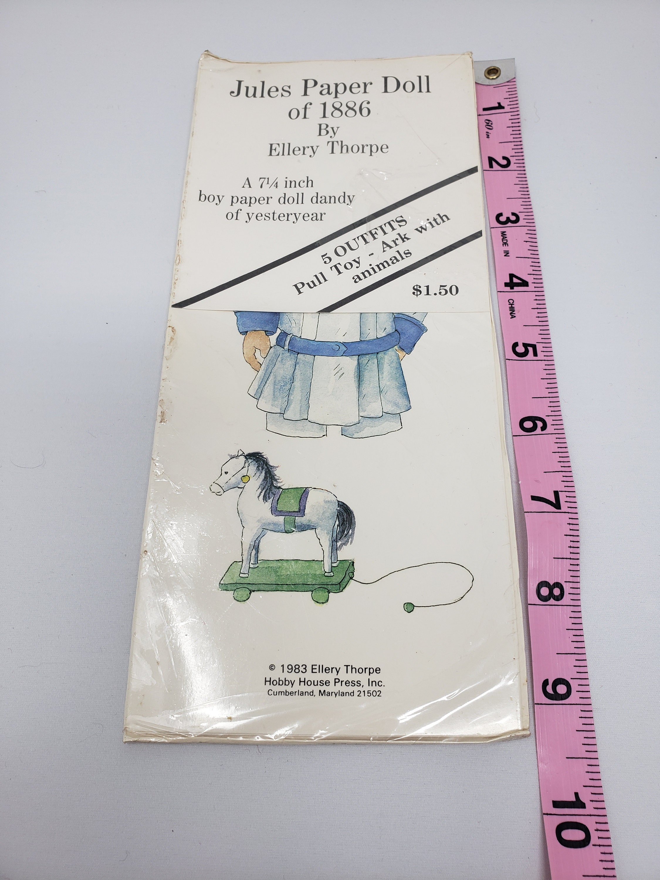 Vintage Jules Boy Paper Doll of 1886 by Ellery Thorpe Kit Includes 5 ...