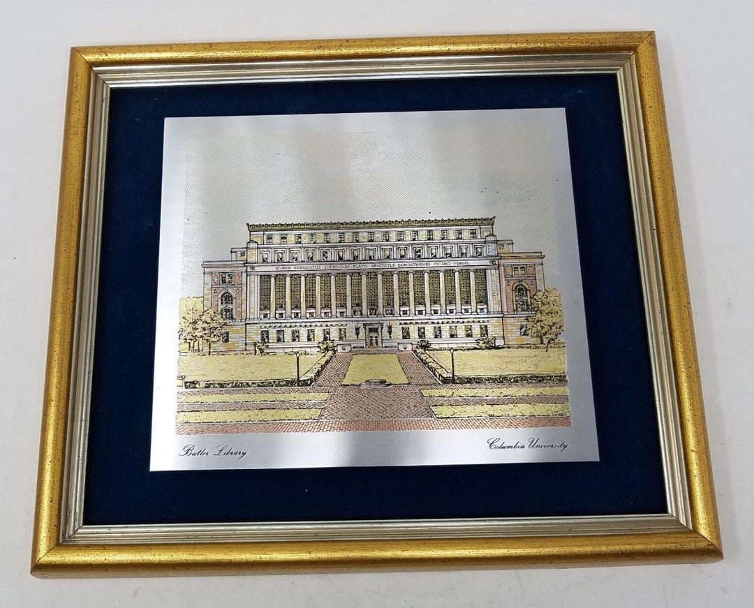 Vintage Reed & Barton Damascene Insculpture Columbia University Butler ...