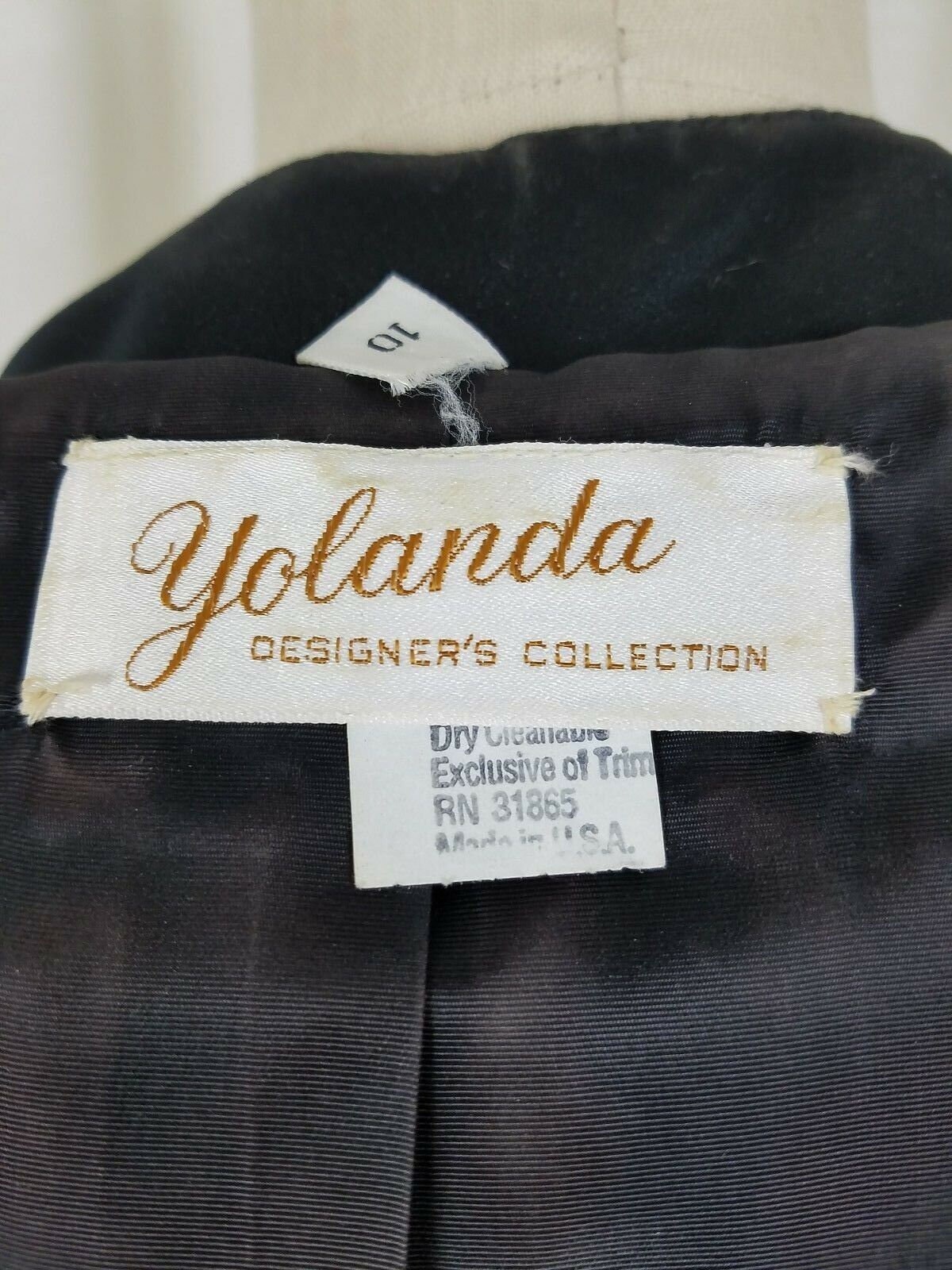 Vintage Yolanda Designer Collection Jeweled Black Velvet Satin - Etsy
