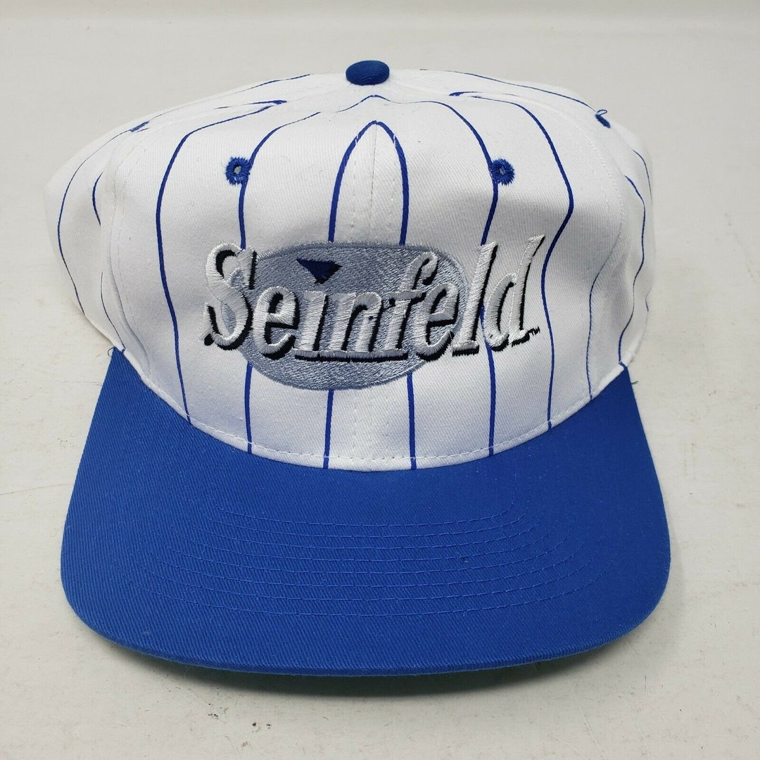 Vintage Seinfeld Snapback Hat Cap Pinstripes Adjustable 1990's Wool ...