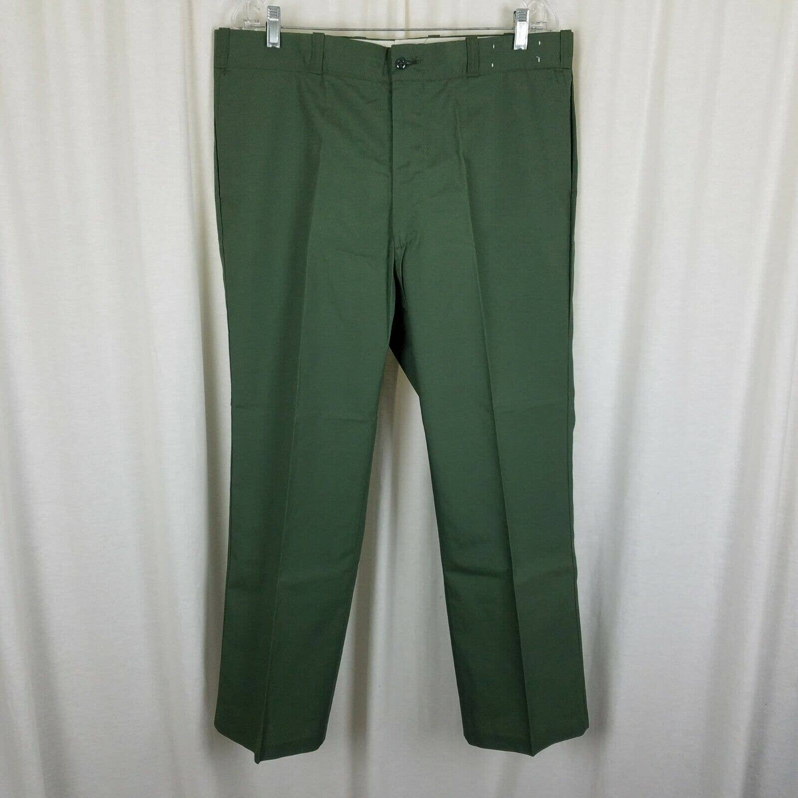 Vintage Sears Work Leisure Pants Full Fit Perma-prest Mens 38x28 70s ...