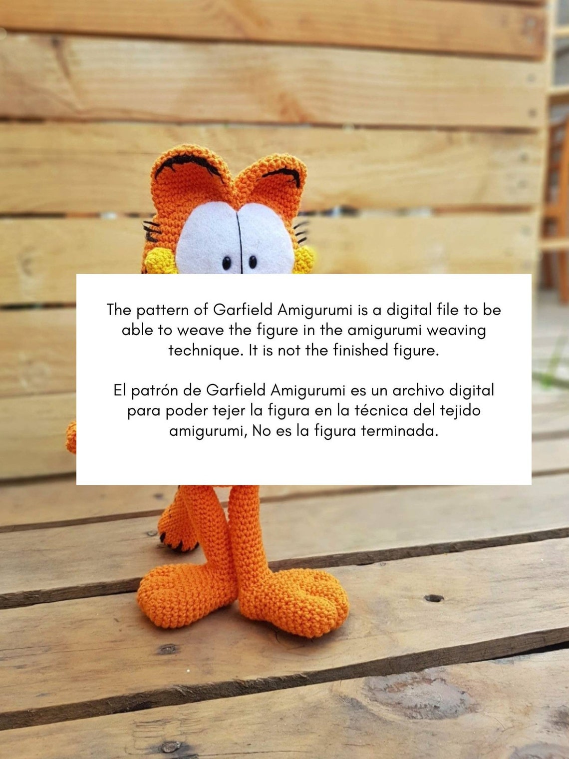 Pattern/ Patrón Garfield Amigurumi - Etsy