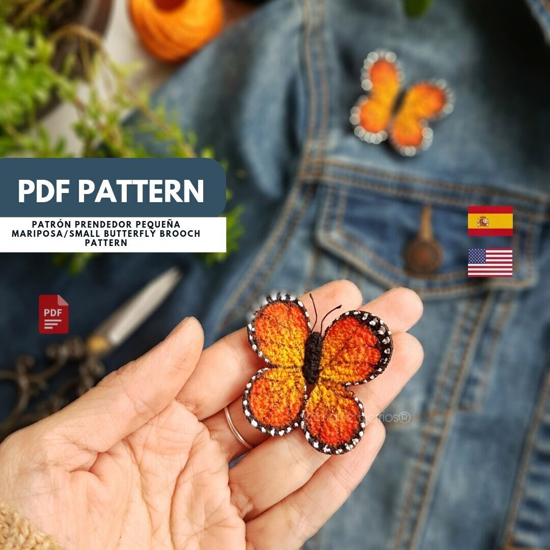 PDF Pattern Crochet Small Butterfly - Etsy
