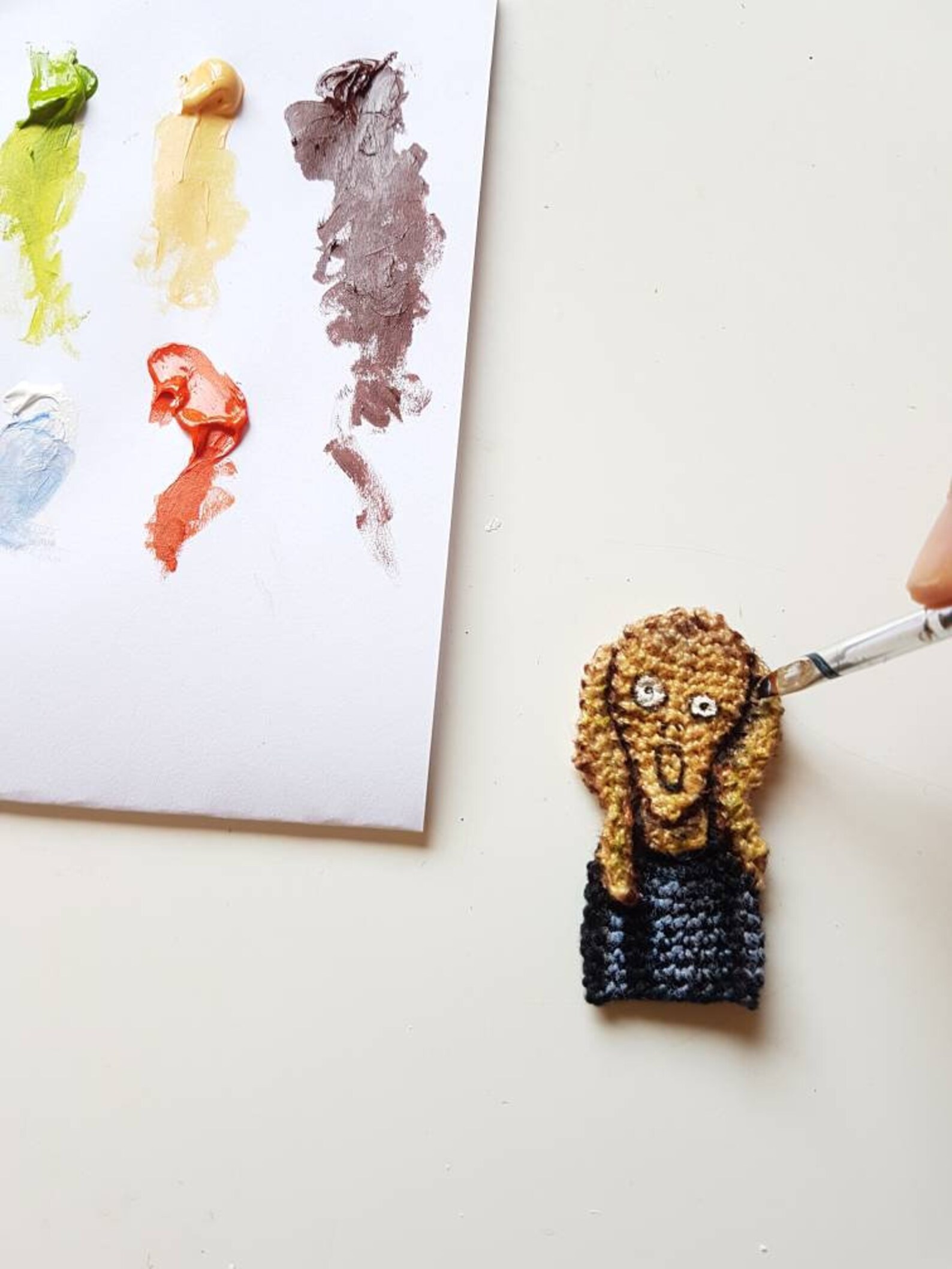 PDF PATTERN Crochet The Scream Amigurumi - Etsy España