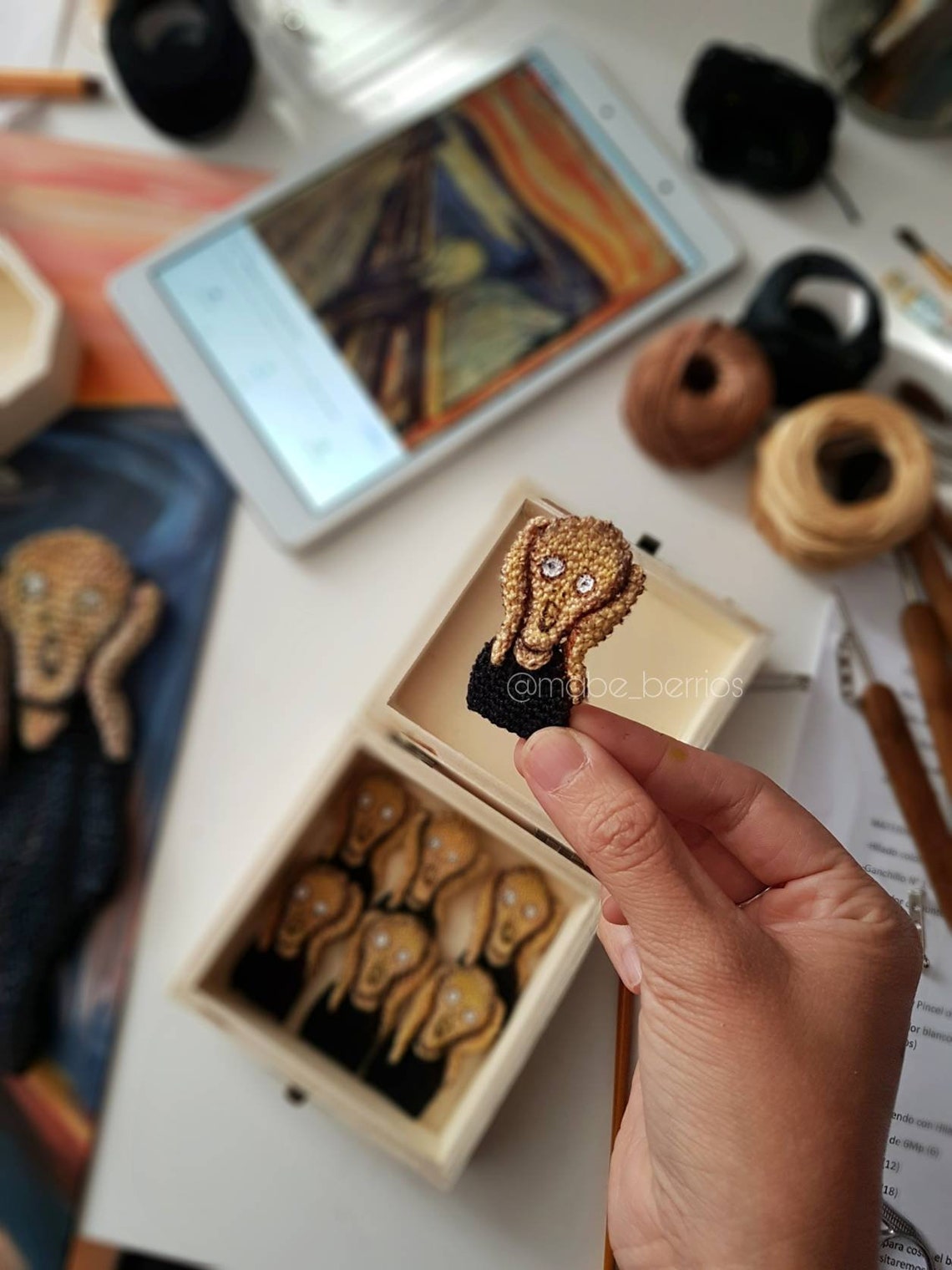 PDF PATTERN Crochet the Scream Amigurumi | Etsy