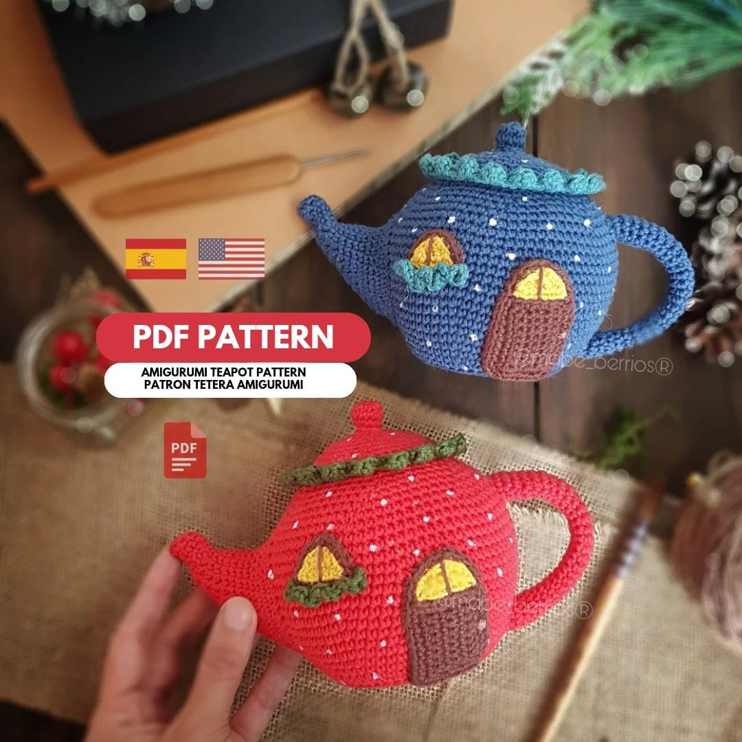 Crochet Teapot Amigurumi Pattern/ Amigurumi Crochet Teapot Pattern - Etsy