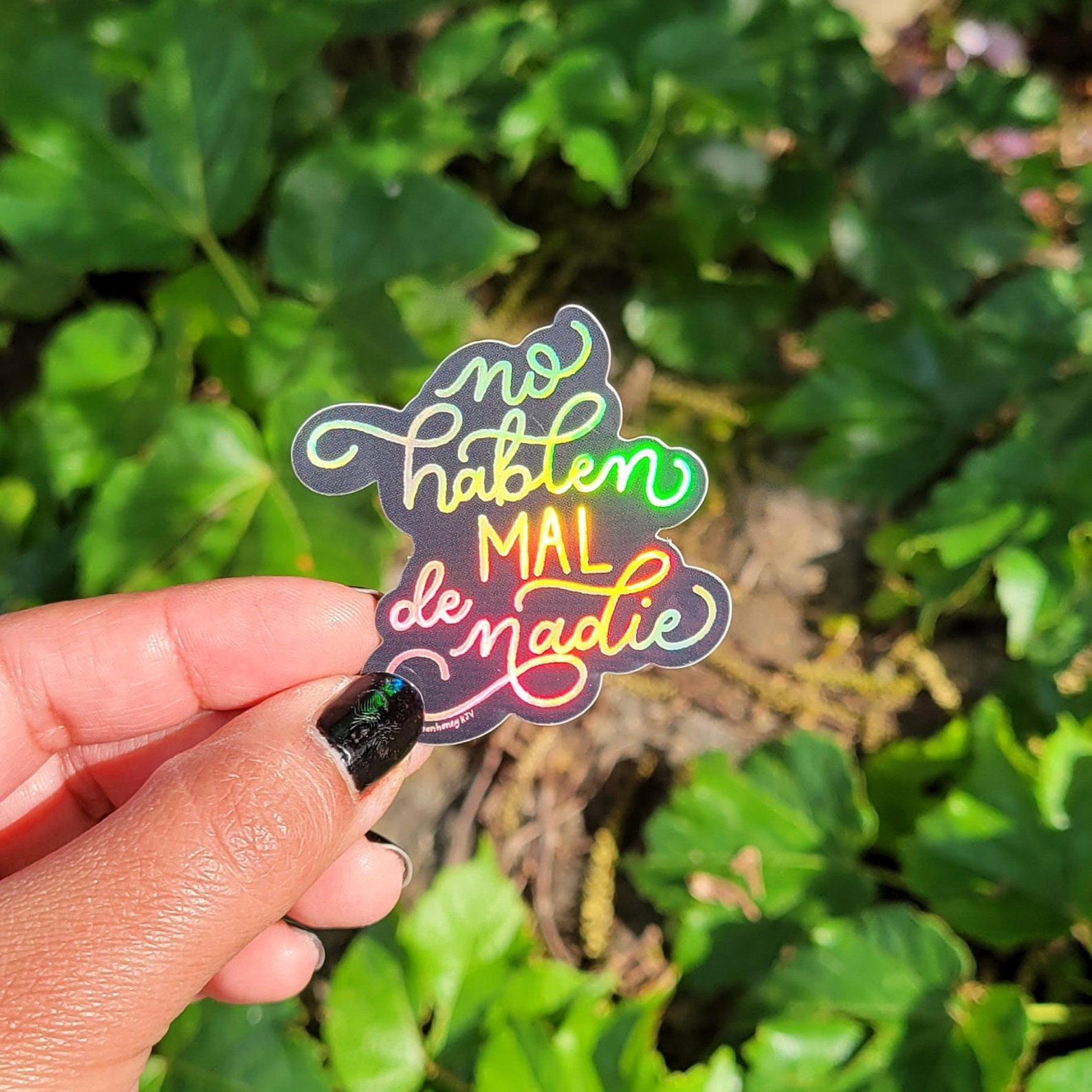 Sticker No Hablen Mal De Nadie / Spanish Biblical Advice / - Etsy