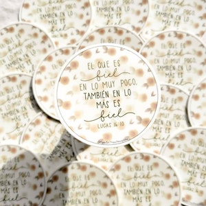El Que Es Fiel Spanish Sticker / Spanish Bible Verse Sticker ...