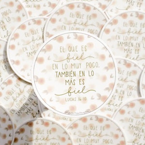 El Que Es Fiel Spanish Sticker / Spanish Bible Verse Sticker ...
