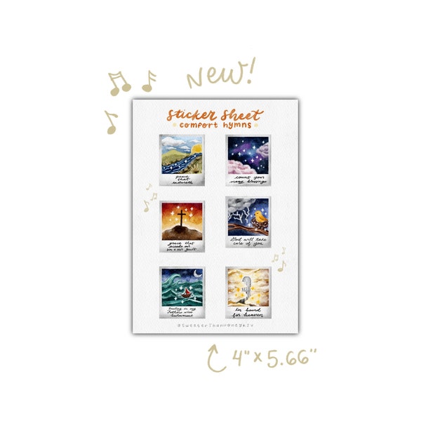 Hymn Stickers - Etsy