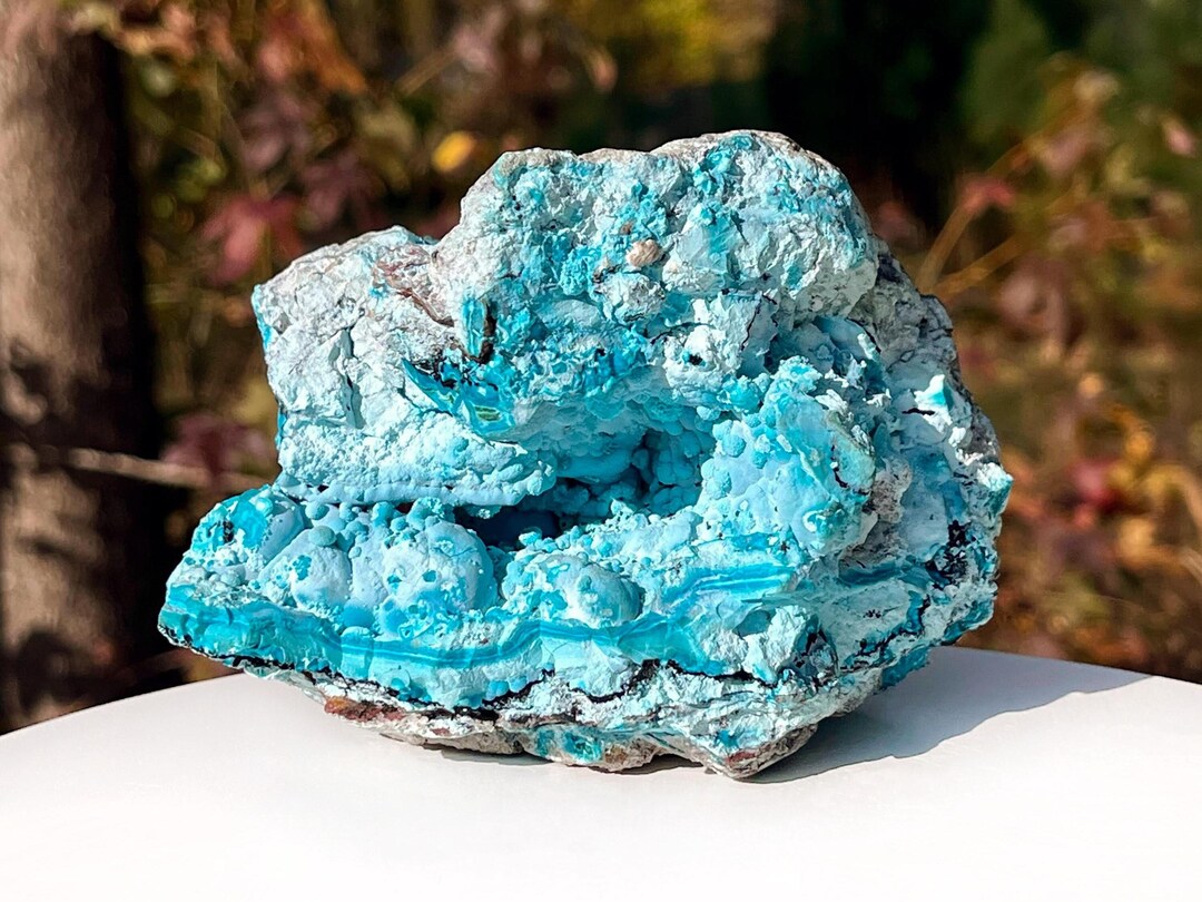 15.4 Oz. Very Good Grade Chrysocolla Specimen - Natural Bright Blue ...