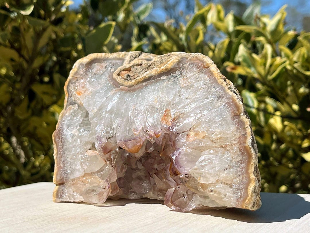 2 Lb. Amethyst Geode With Goethite Inclusions - Very Good Grade Natural ...