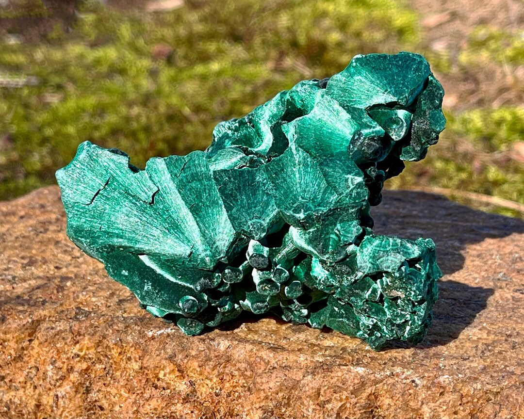 Large Silky Malachite 260 Grams / 9.1 Oz Fibrous Malachite Specimen Raw ...