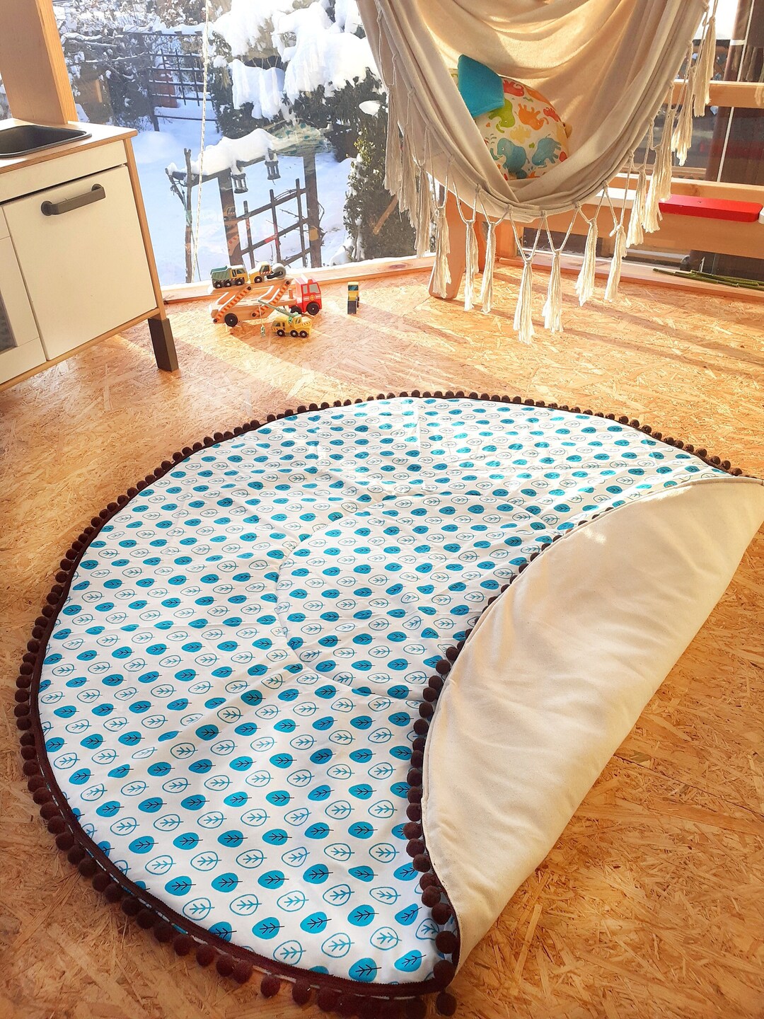 Soft and Fluffy Round Playmat for Children. Excellent Choice for Making ...