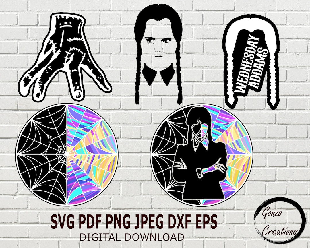 Wednesday Svg, DXF, JPEG, PNG, Digital Download, Cricut - Etsy