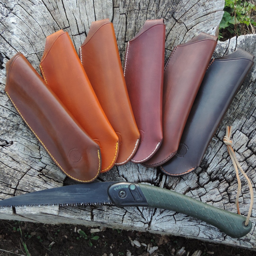 Bacho Laplander Sheath | Folding Saw Carrier | Hand Stitched Leather - Etsy