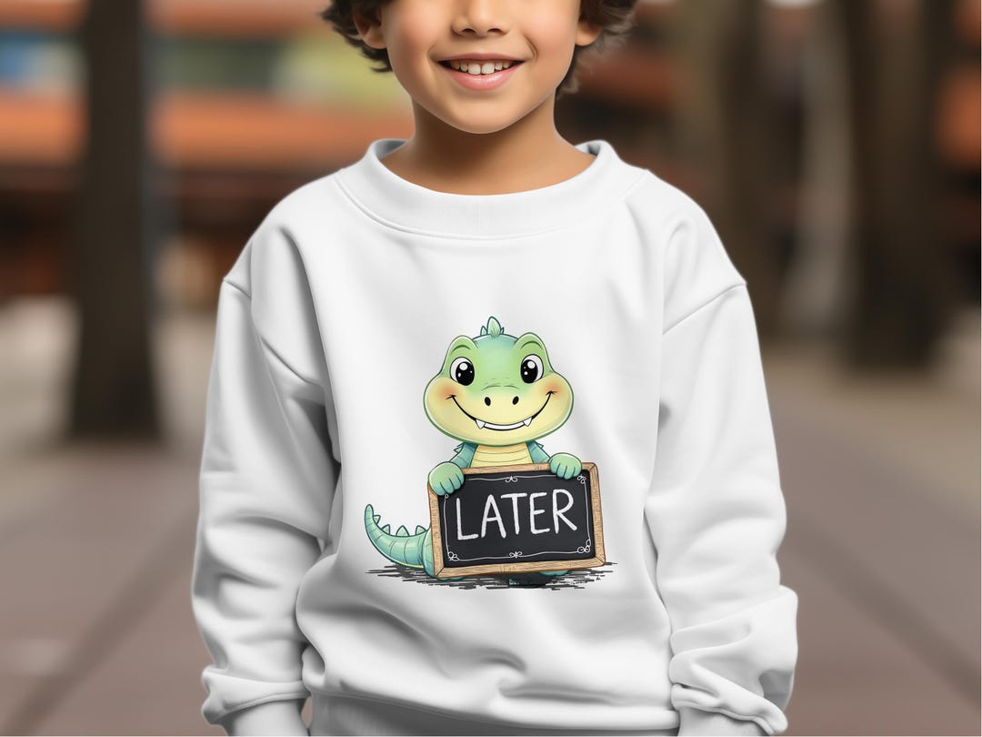 Cute Alligator Digital Download, Later Chalkboard PNG Clipart, Smiling ...