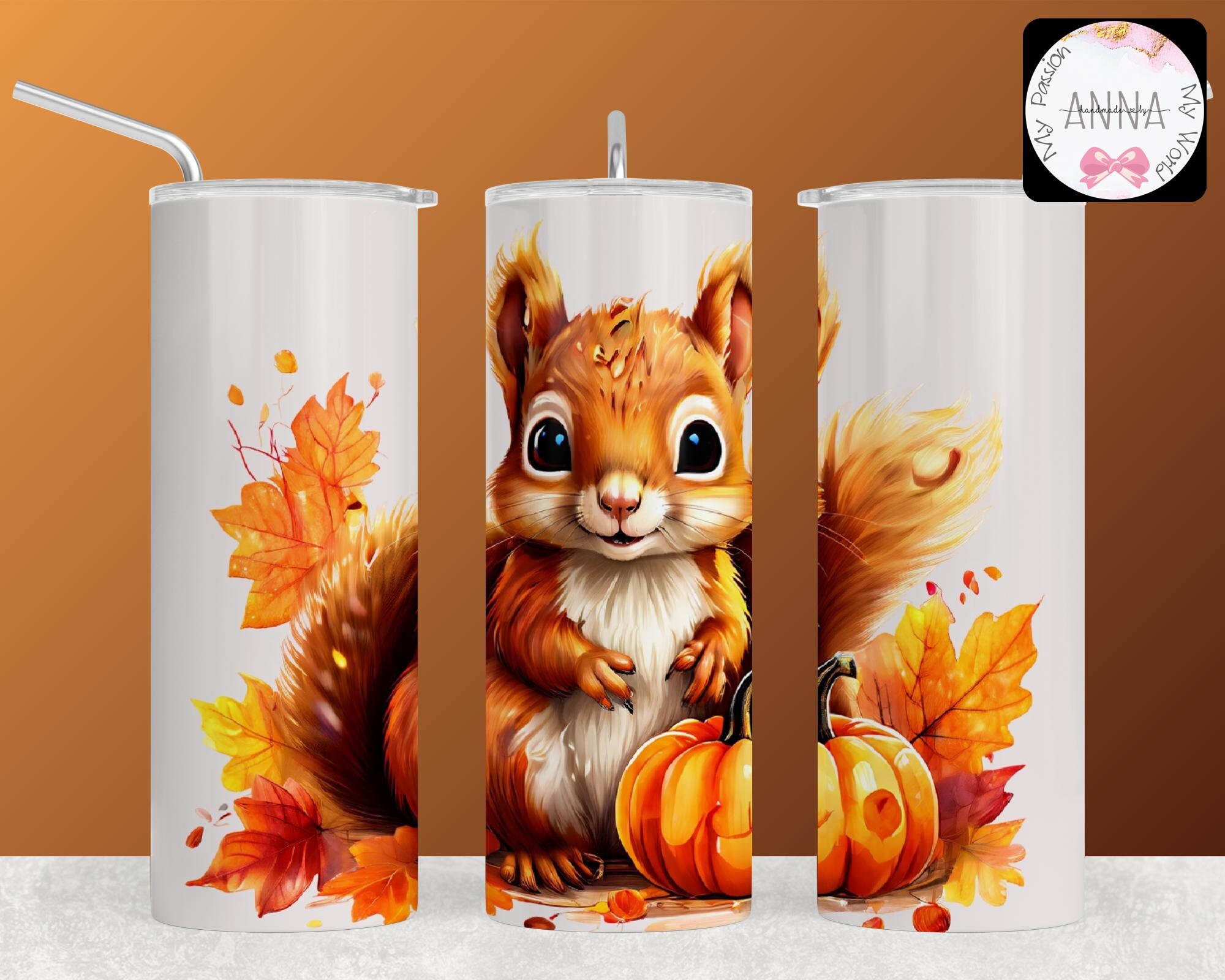 14 PNG Cute Autumn Squirrel Clipart - Instant Download Sublimation ...
