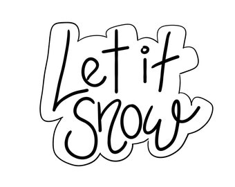 Let it snow letters | Etsy