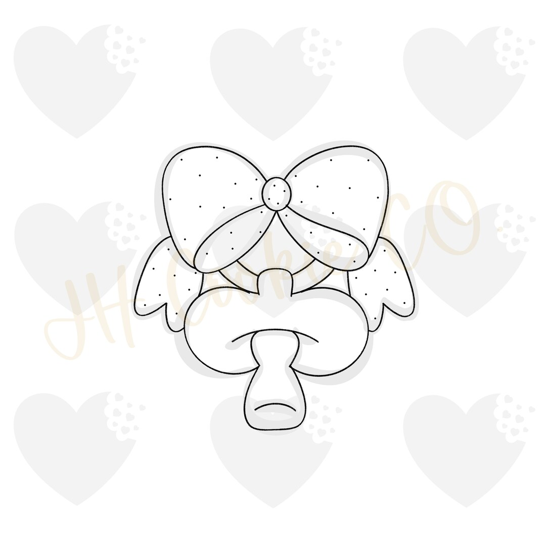 Girly Pacifier Cookie Cutter - Etsy