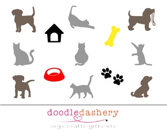 Dog and Cat SVG Bundle for Cricut Machines - Etsy
