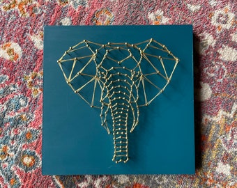 MADE TO ORDER Deer Head String Art Woodland Creature Decor - Etsy