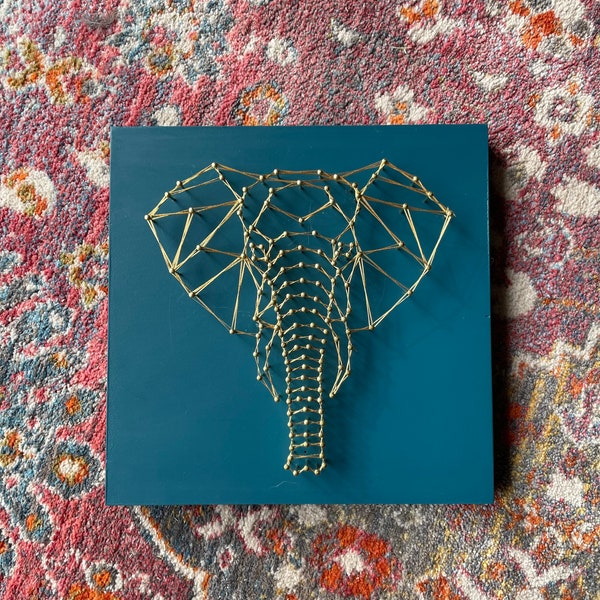Elephant String Art - Etsy