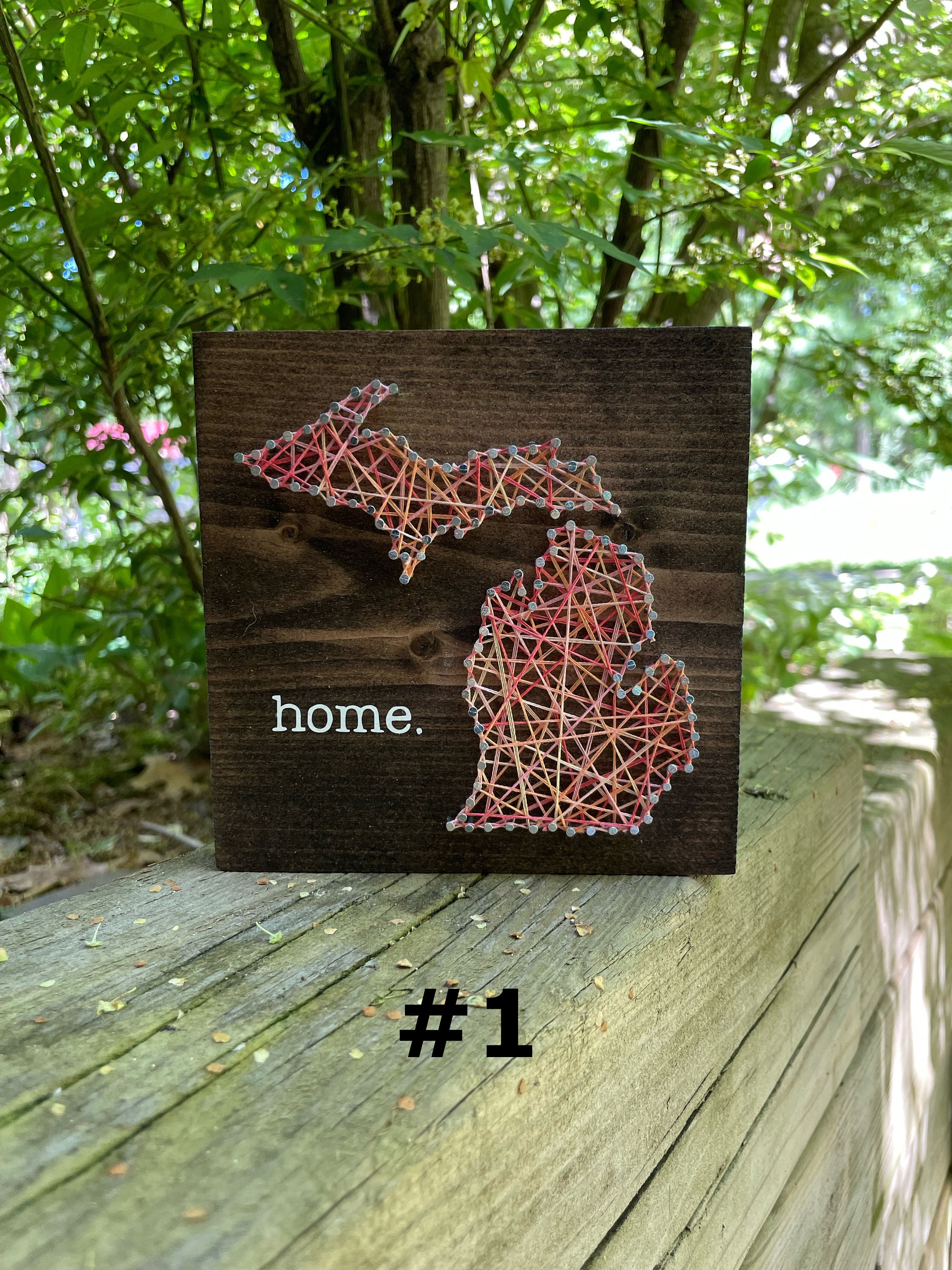Michigan Home String Art - Etsy