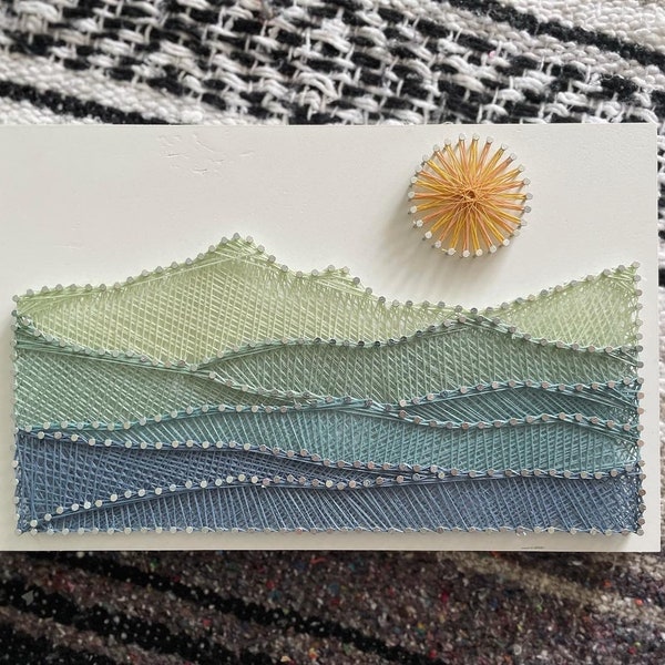 Mountain String Art - Etsy