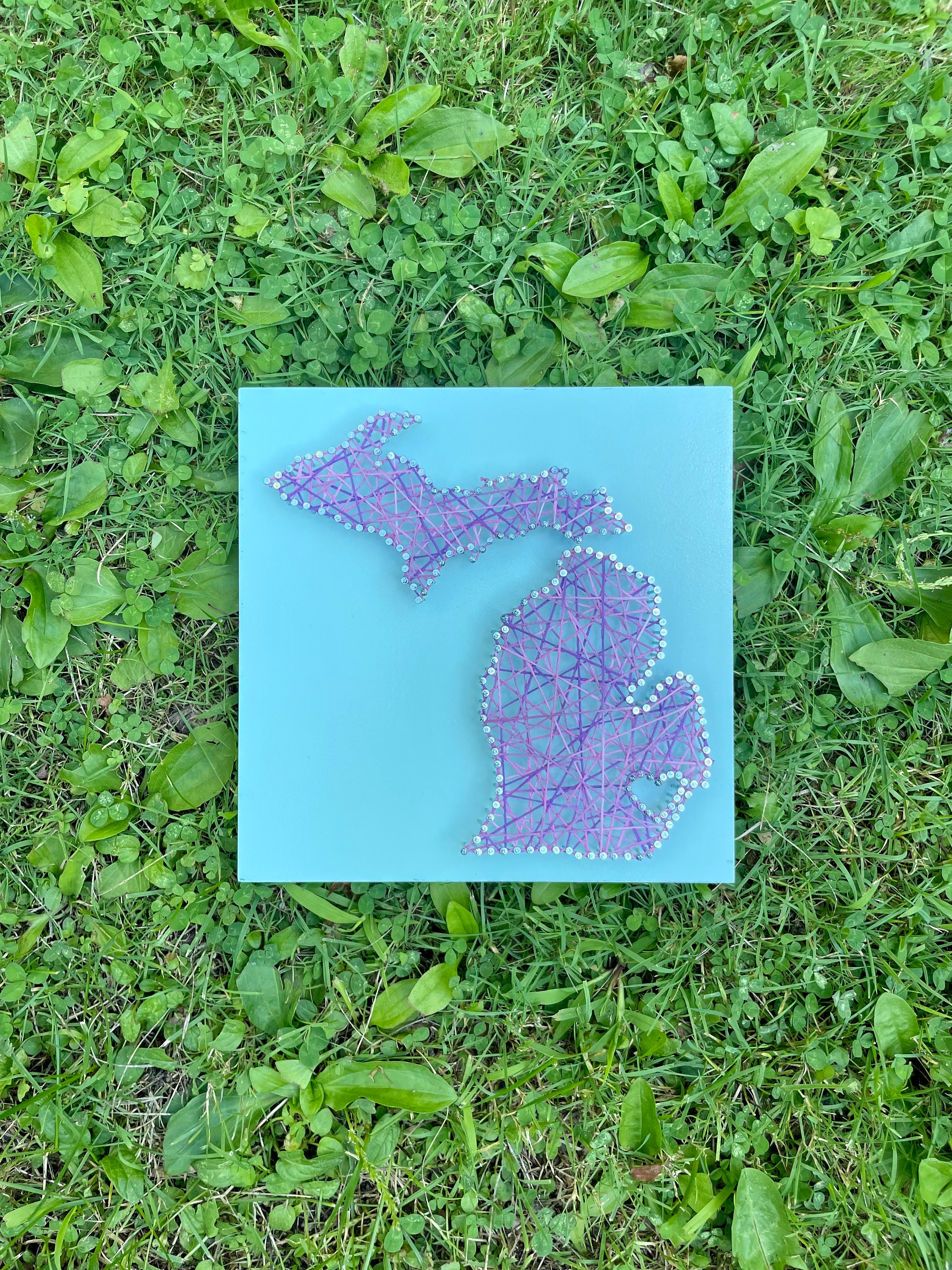 Michigan String Art Multiple Colors Customizable - Etsy