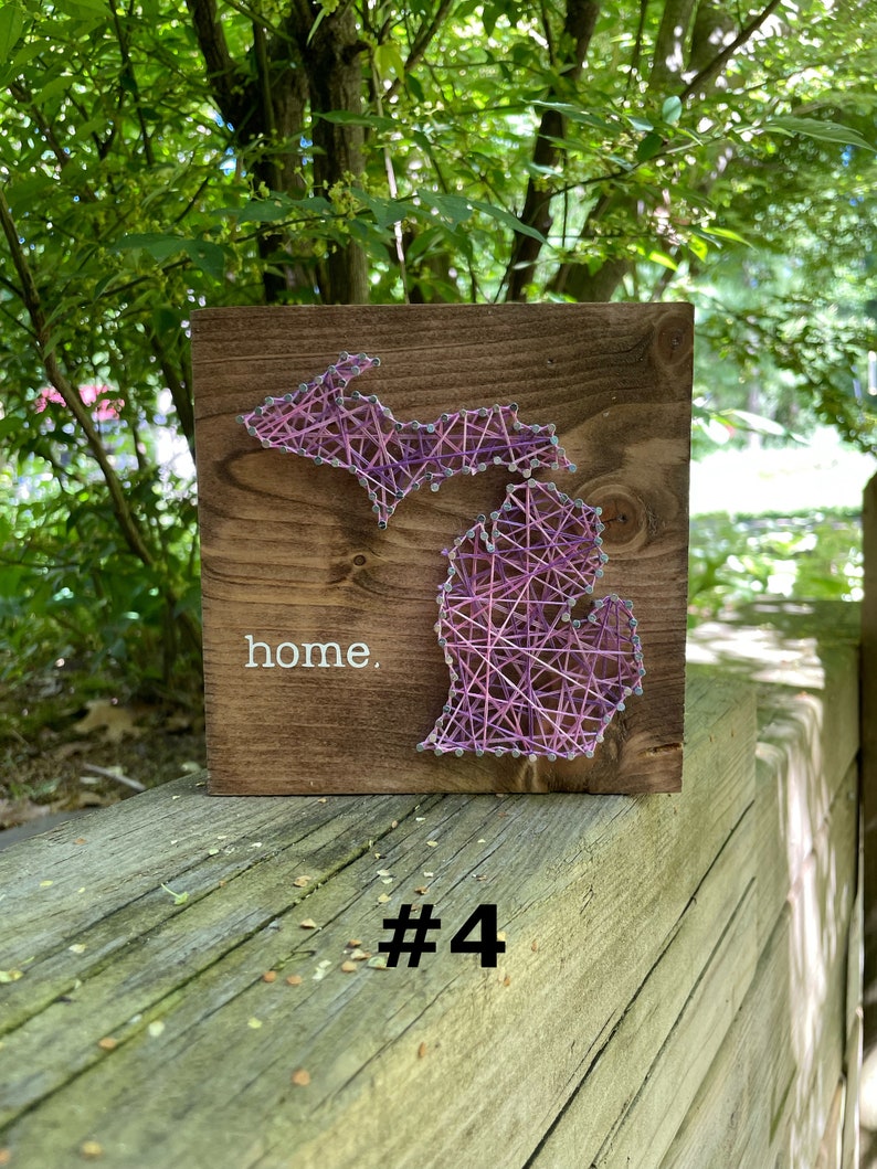 Michigan Home String Art - Etsy