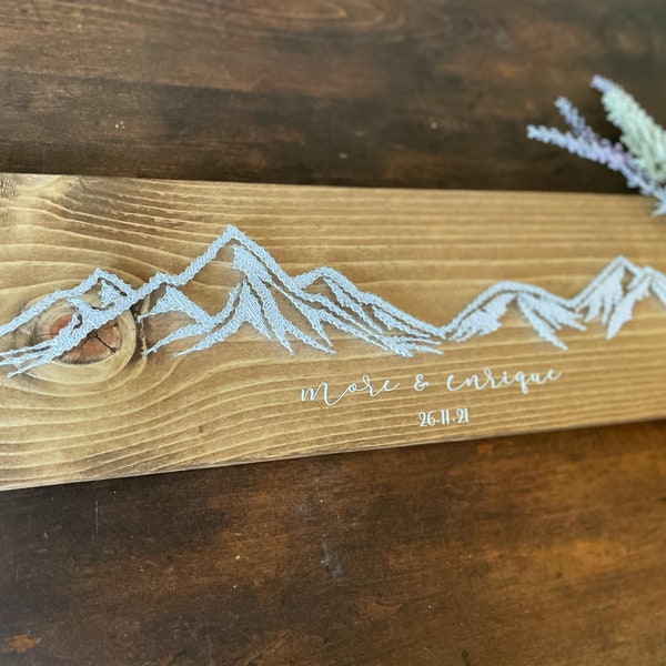 Mountain String Art - Etsy