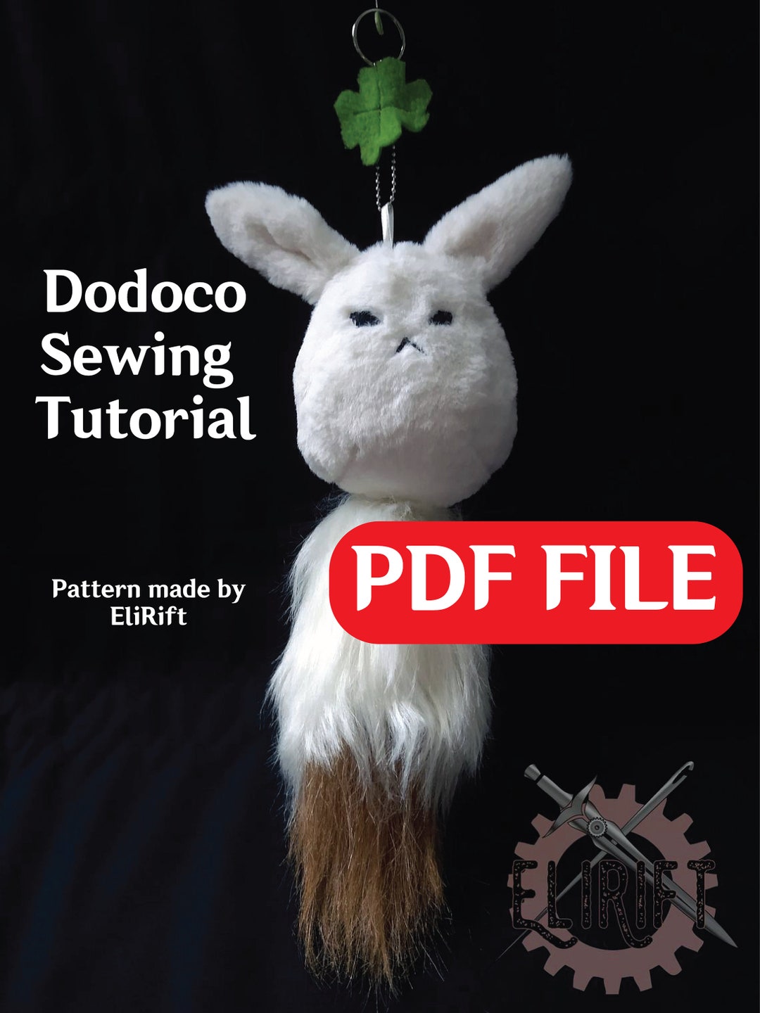 Genshin Impact Klee Dodoco Plush Keychain PDF Sewing Pattern and ...