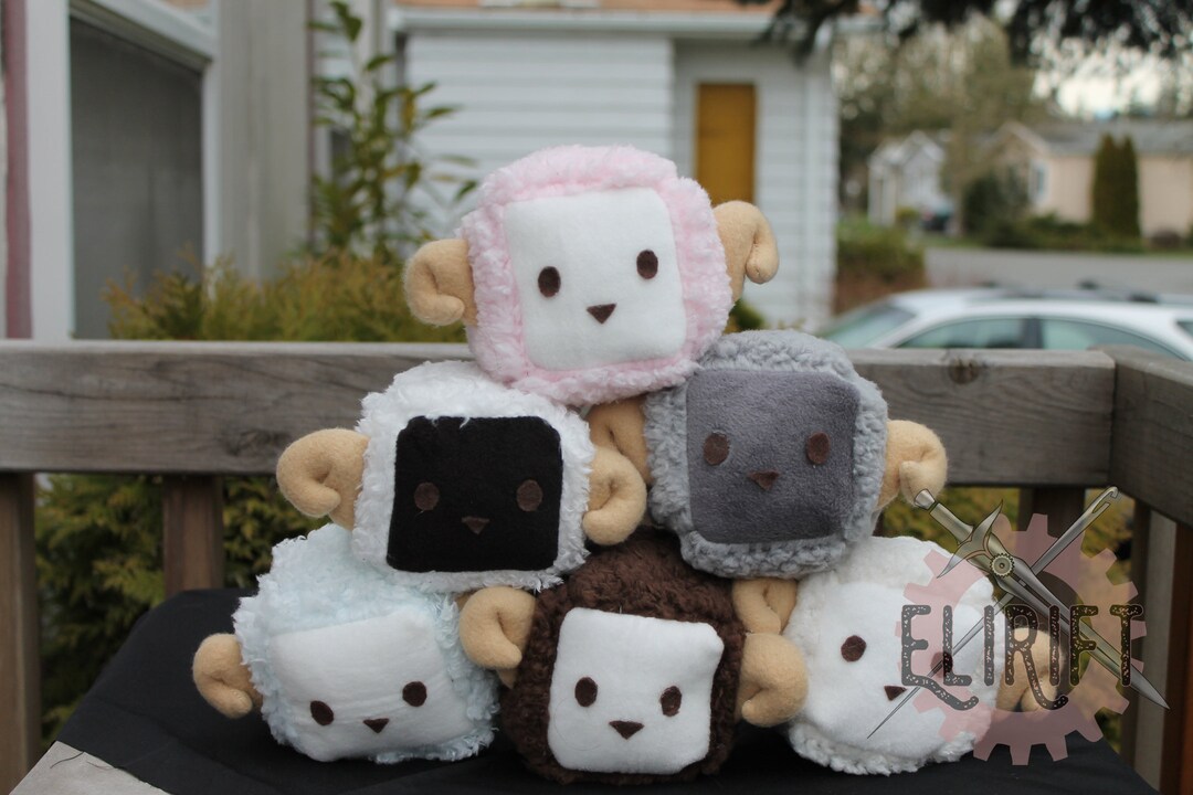 Fluffy Baby Sheep Lamb Cube Plushies - Etsy