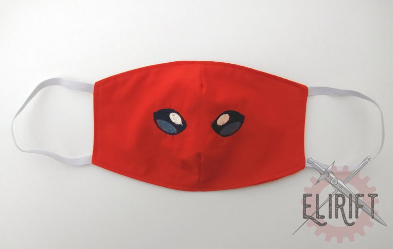 Pokemon Eevee Evolution Eyes Inspired Embroidered Face Masks - Etsy