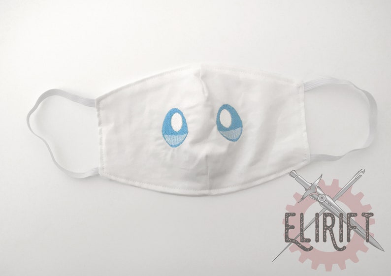 Pokemon Eevee Evolution Eyes Inspired Embroidered Face Masks - Etsy