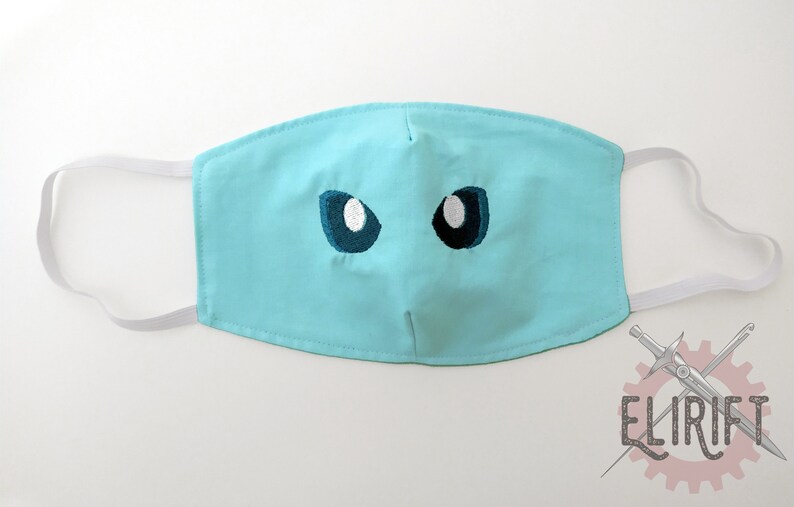 Pokemon Eevee Evolution Eyes Inspired Embroidered Face Masks - Etsy