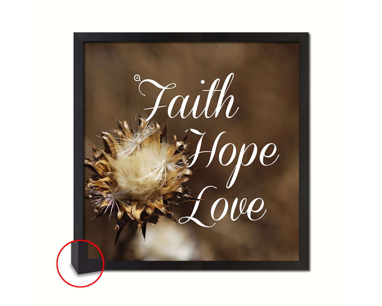 Faith Hope Love Bible Verse Scripture Quote Black Wood Frame - Etsy