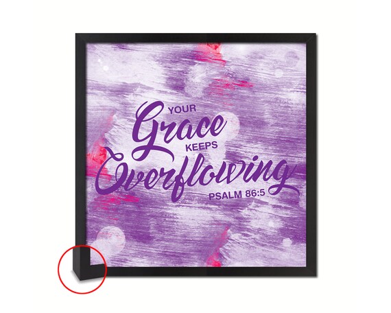 Your Grace Keeps Overflowing Psalm 86:5 Bible Verse Scripture | Etsy