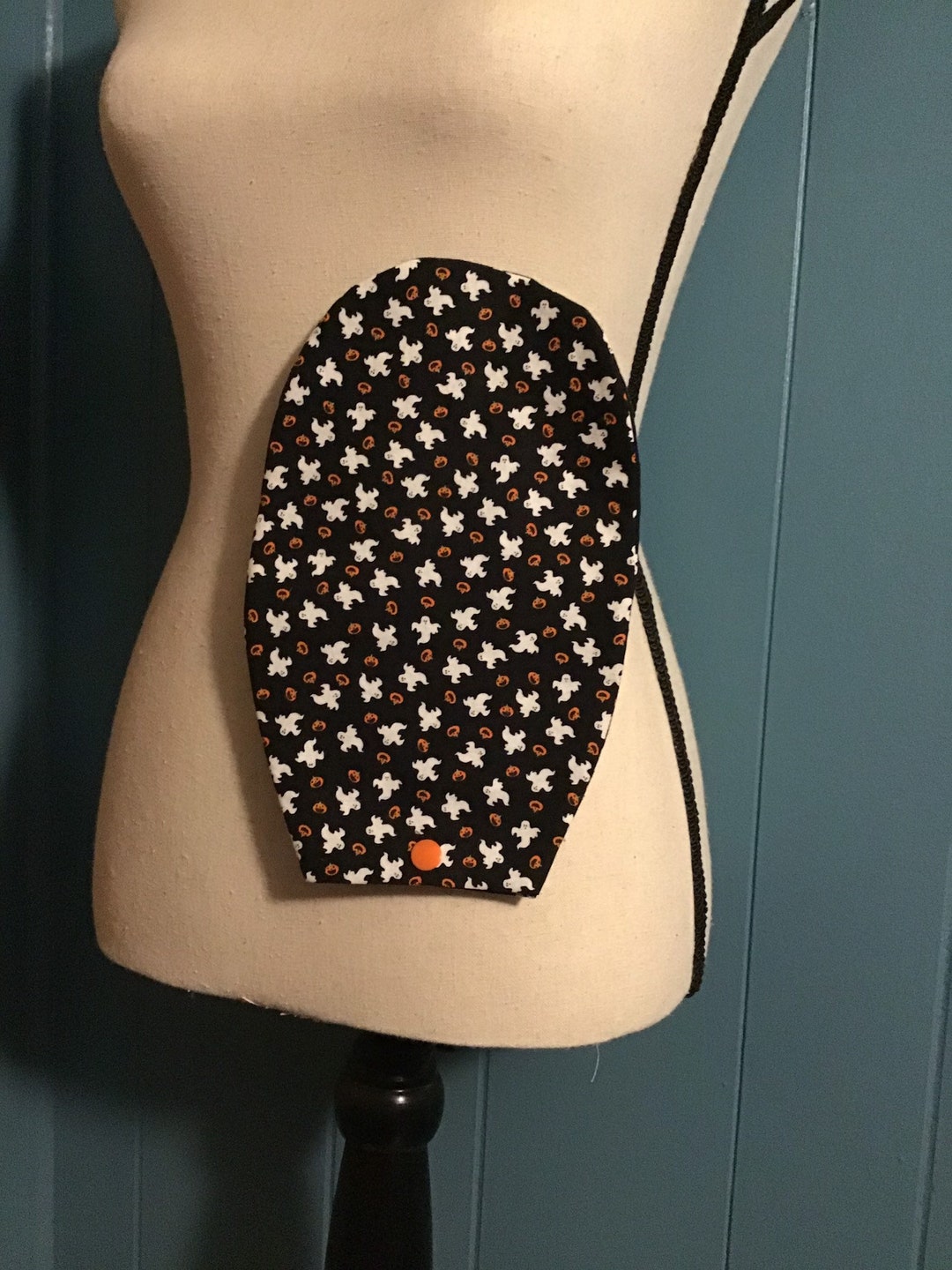 Ostomy Bag Cover, Ghosts, COTTON, Open End, Snap Closure, Colostomy Bag ...