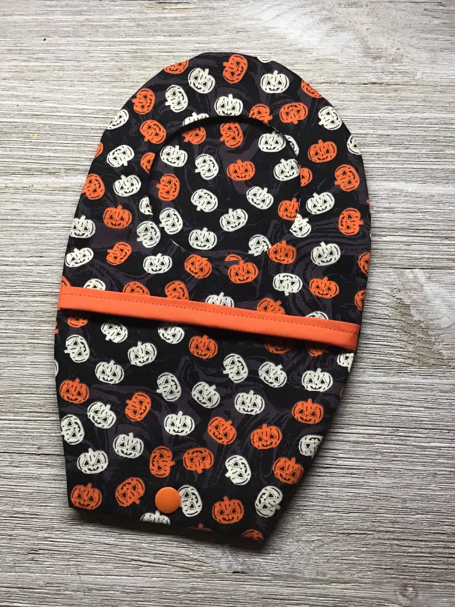Ostomy Bag Cover Pumpkin COTTON Open End Snap Closure | Etsy