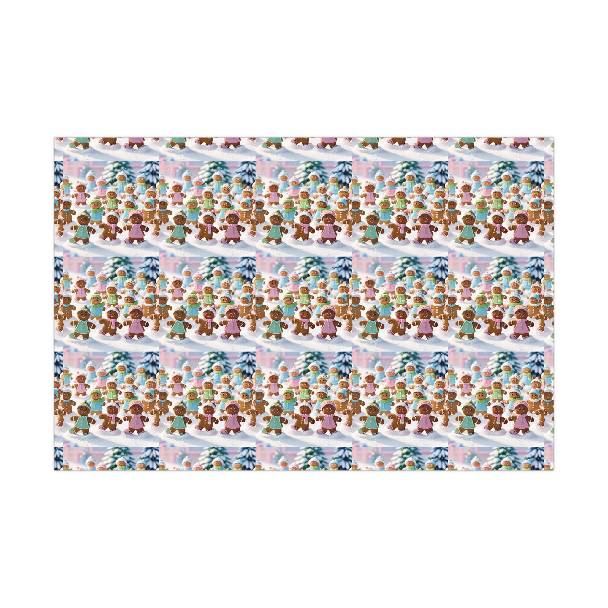 Gingerbread Wonderland Christmas Gift Wrapping Paper, 1pc - Etsy