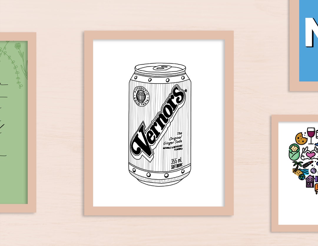 Vernors Can Illustration // Digital Download - Etsy